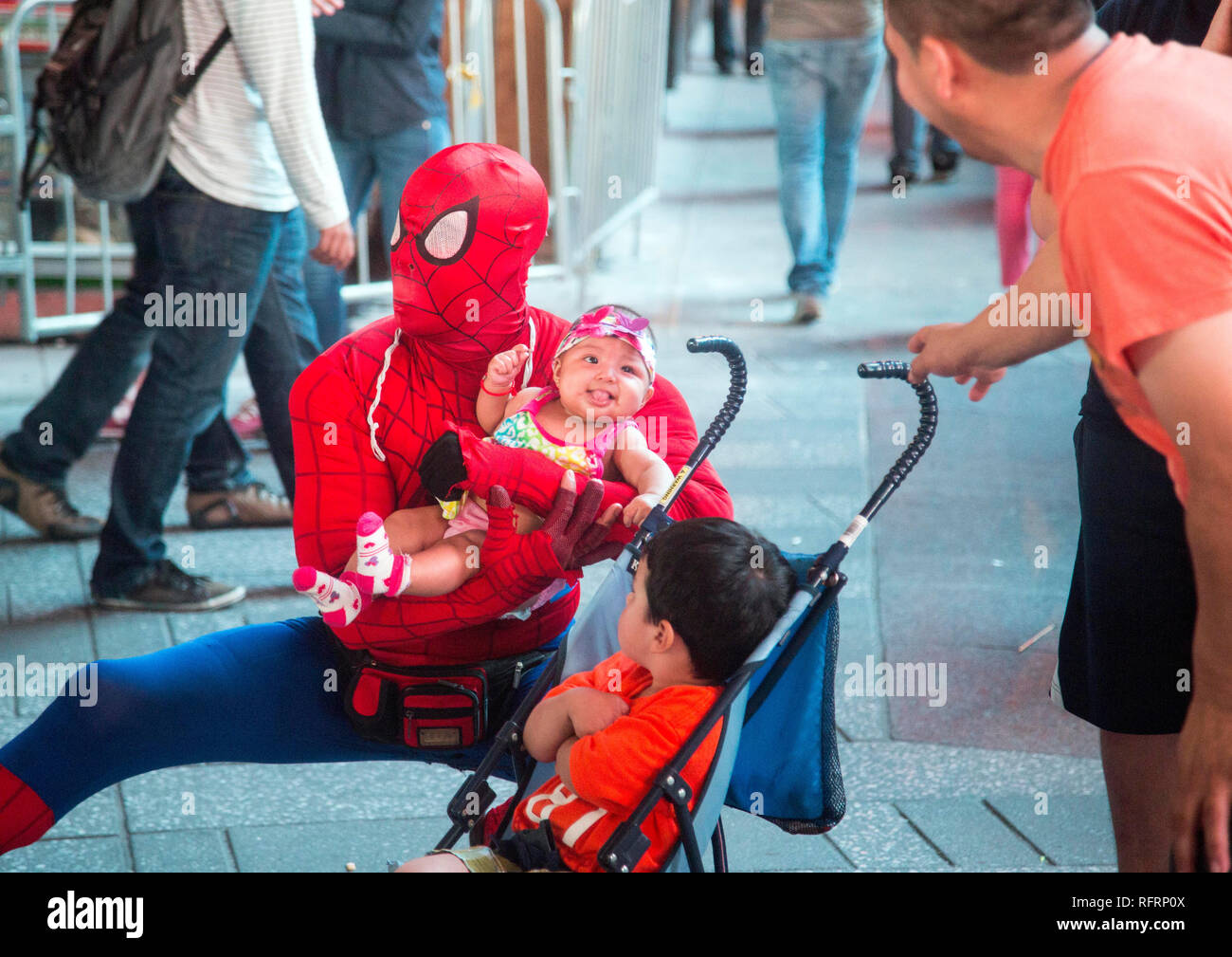 Times Square in New York superhero Stock Photo - Alamy