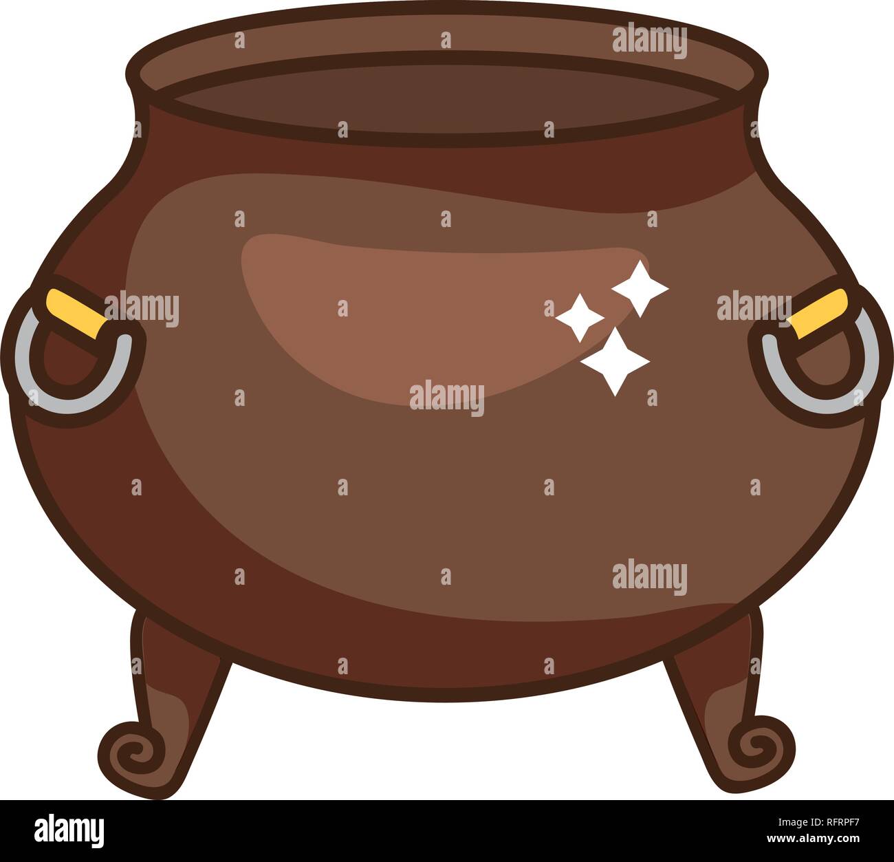 golden coins pot cartoon Stock Vector Image & Art - Alamy