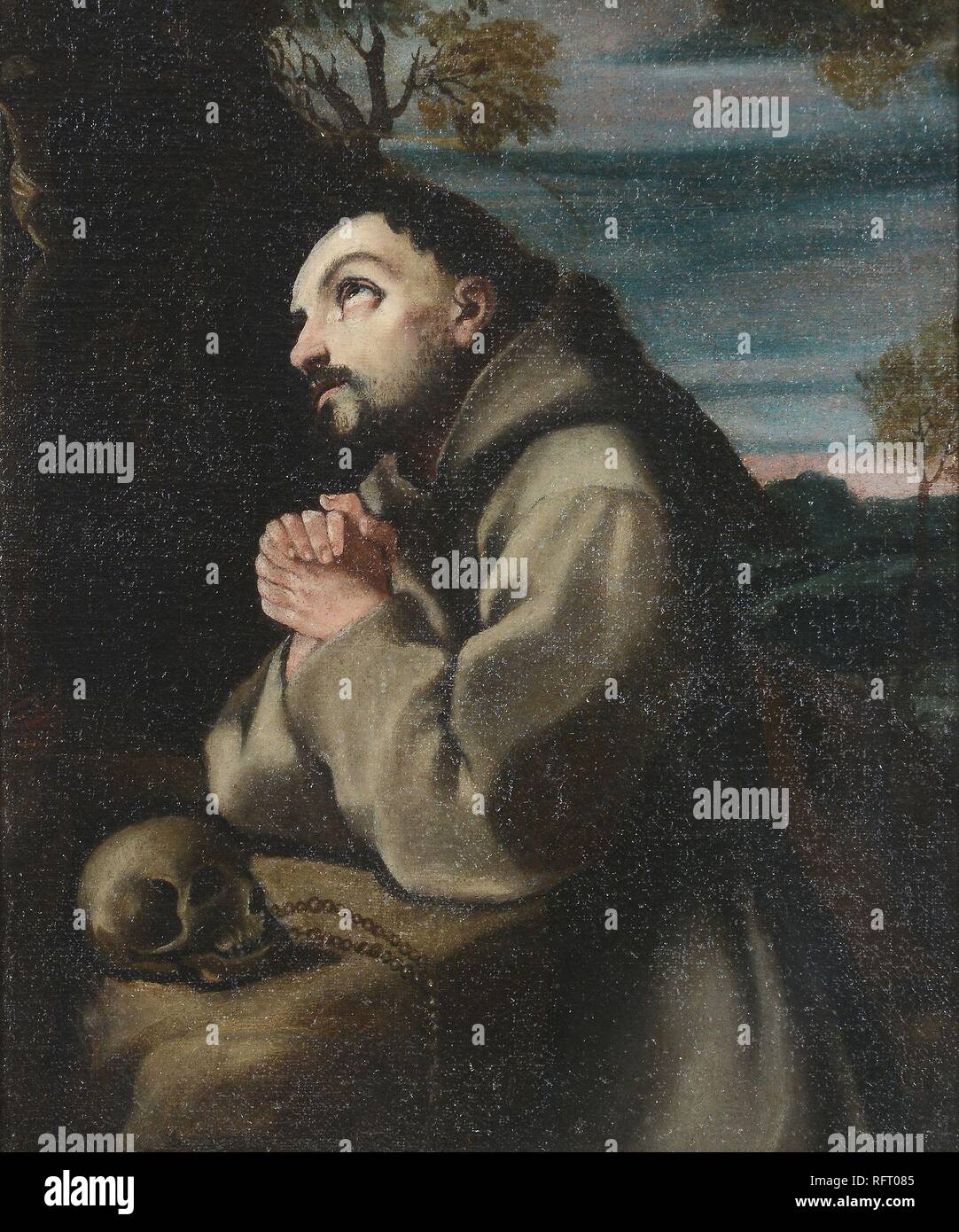 Praying male saint hi-res stock photography and images - Alamy