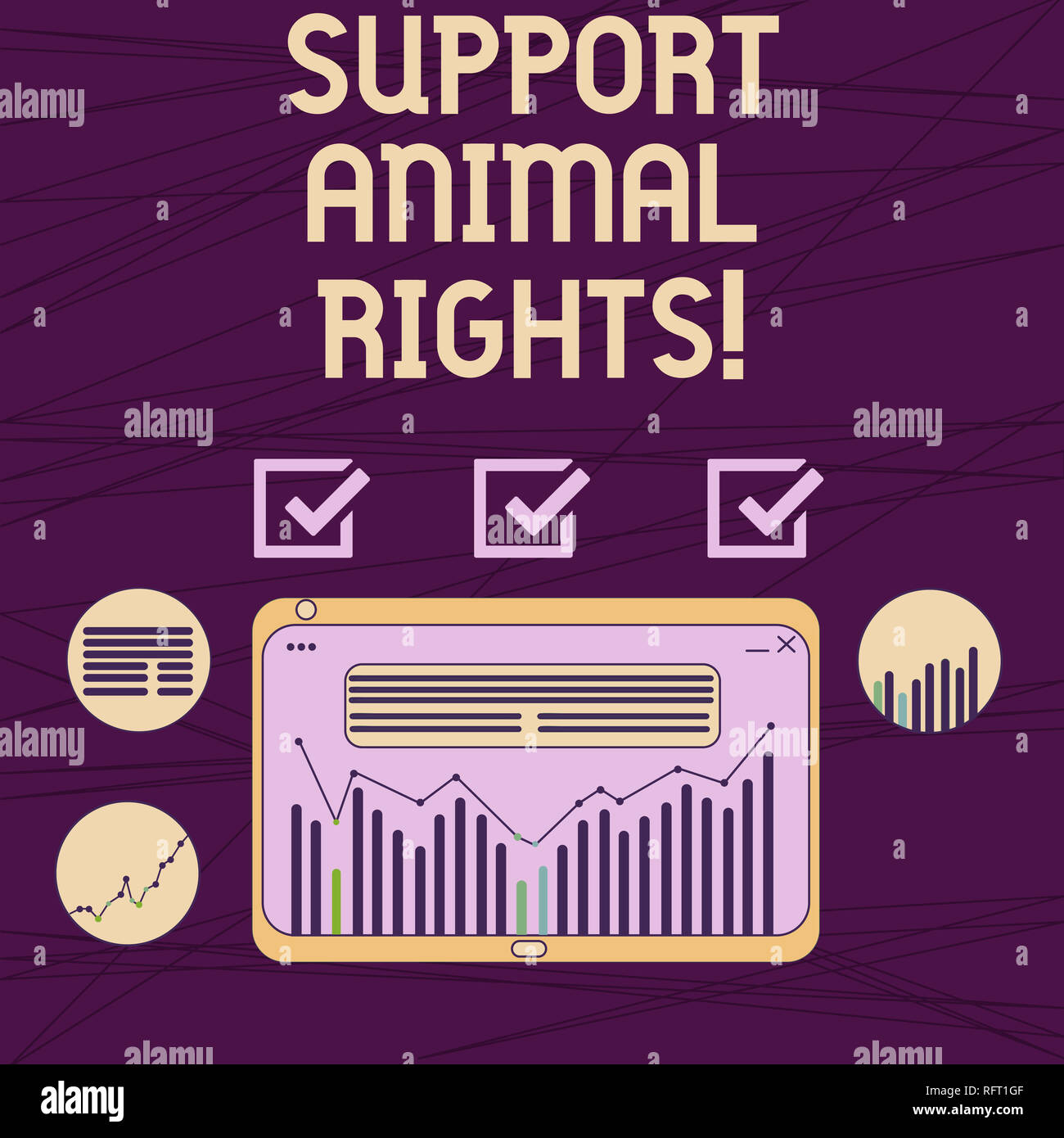 Conceptual hand writing showing Support Animal Rights. Business photo ...