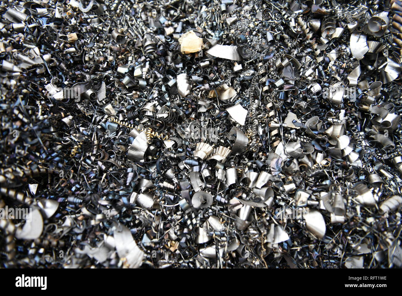 Metal pile shavings hi-res stock photography and images - Alamy