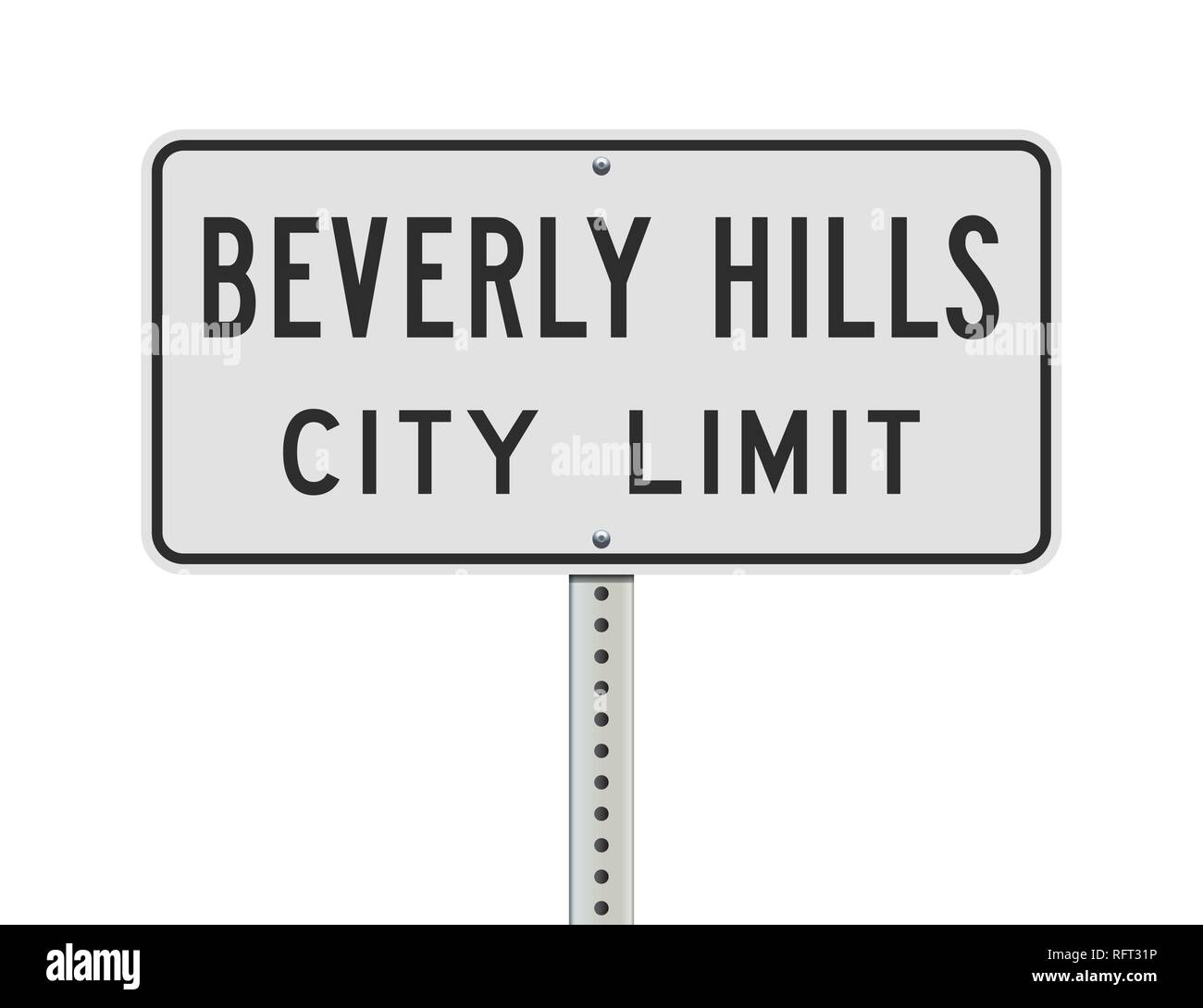 Beverly hills road sign Stock Vector Images - Alamy