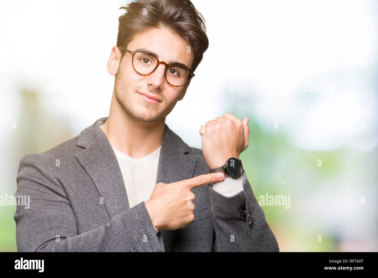 Teenager late in meeting hi-res stock photography and images - Alamy