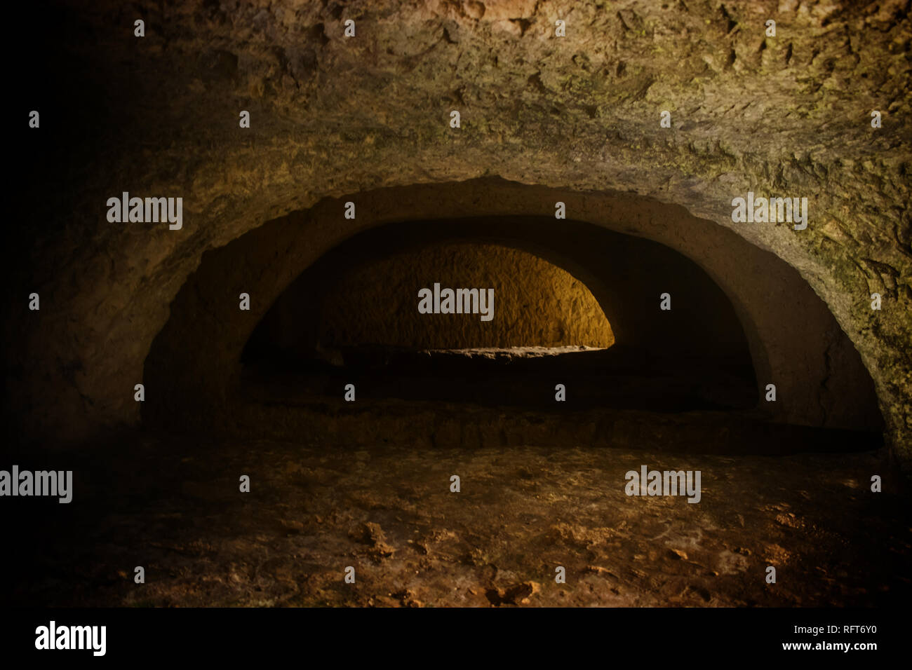 Exploring The Ruins of St. Paul`s Catacombs in Malta Stock Photo - Alamy