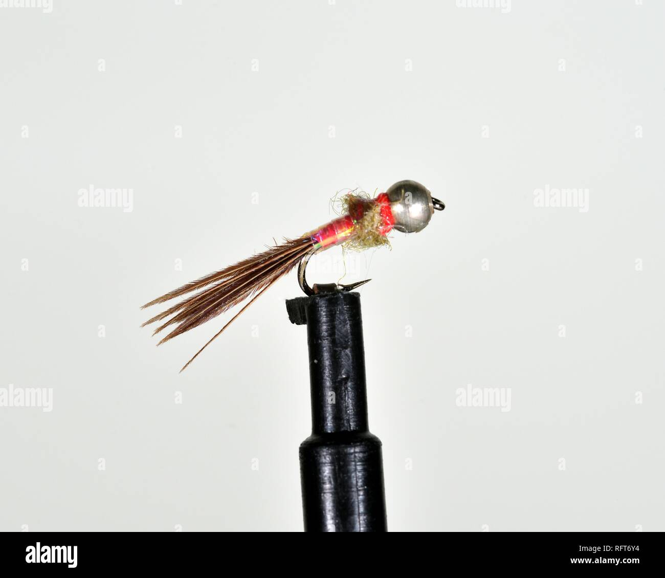 Rainbow Warrior trout fly Stock Photo - Alamy
