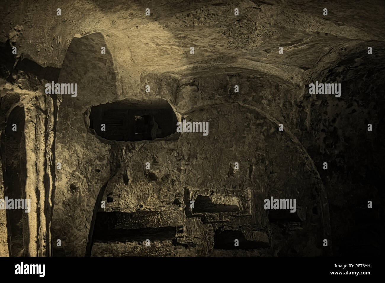 The Ruins of St. Paul`s Catacombs in Malta Stock Photo - Alamy