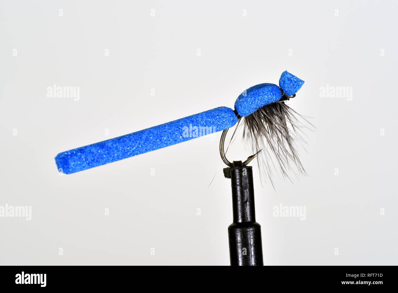 Blue foam Damsel trout fly Stock Photo - Alamy