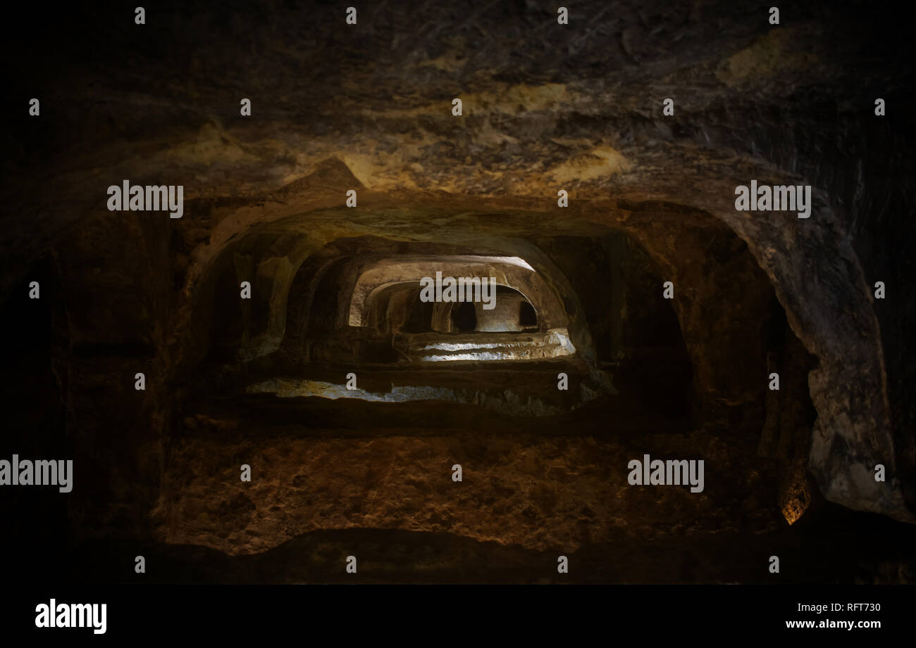 Underground Exploration. Exploring The Ruins of St. Paul`s Catacombs in ...