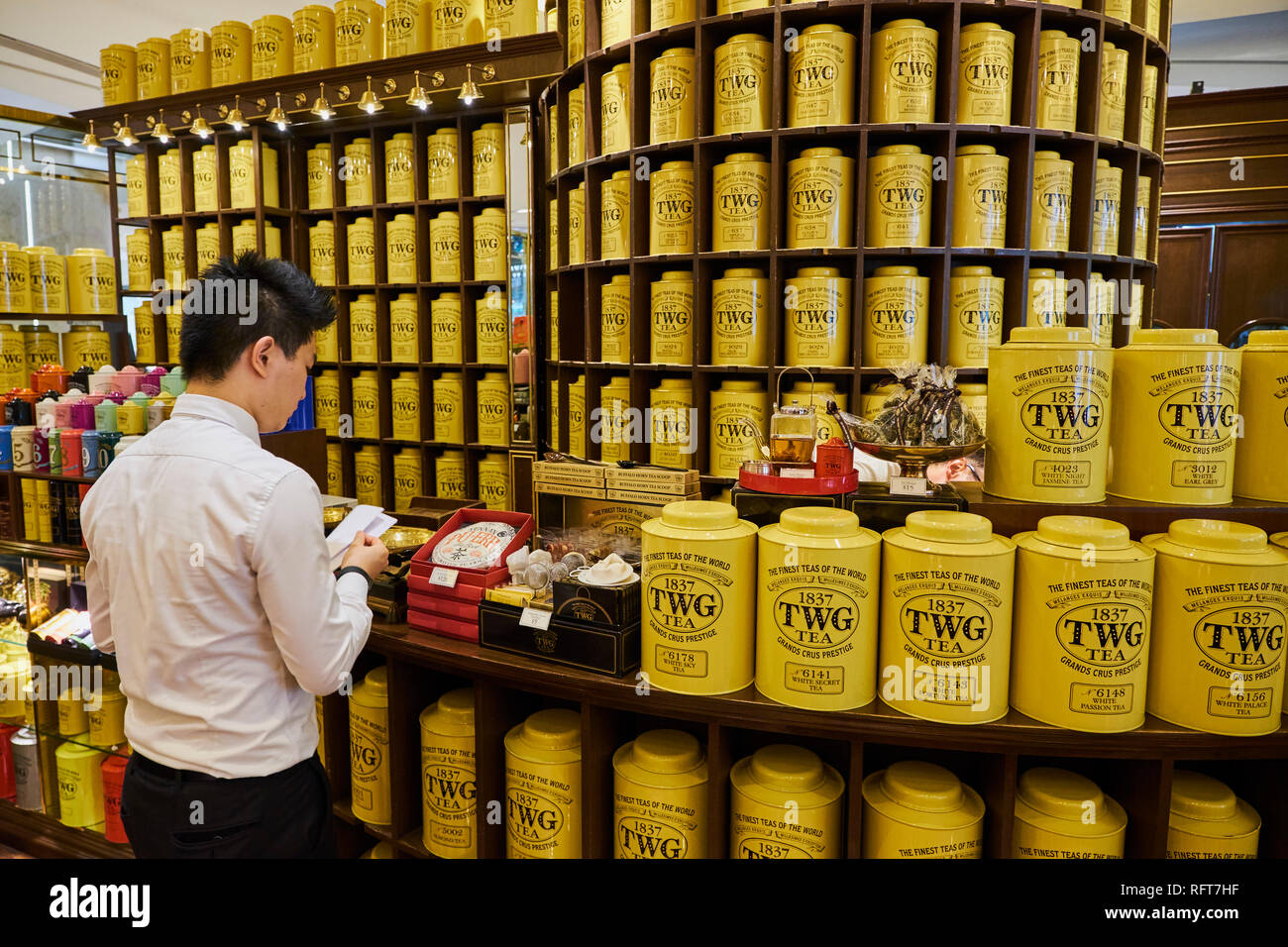 TWG Tea shop, ION Orchard, centre commercial, Orchard Road, Singapore ...
