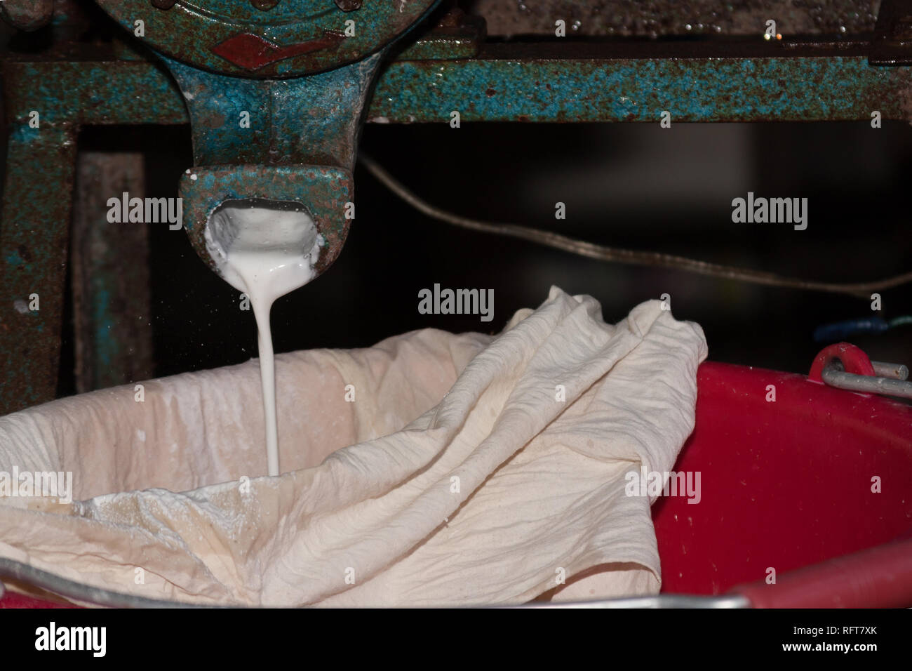 Nian gao preparation seq. 3/9. Chinese New Year's cake. Glutinous rice ...