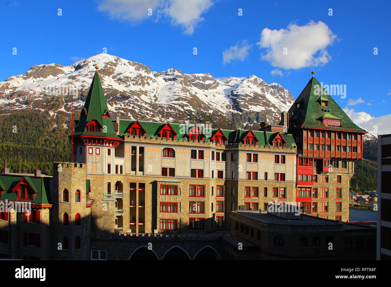 St. Moritz, Canton of Graubunden (Grigioni), Switzerland, Europe Stock ...