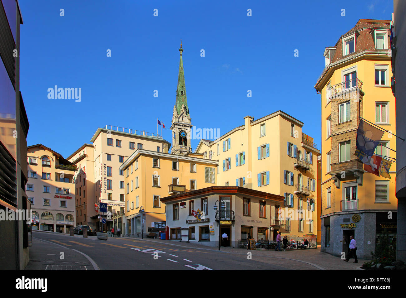 Old town st moritz hi-res stock photography and images - Alamy