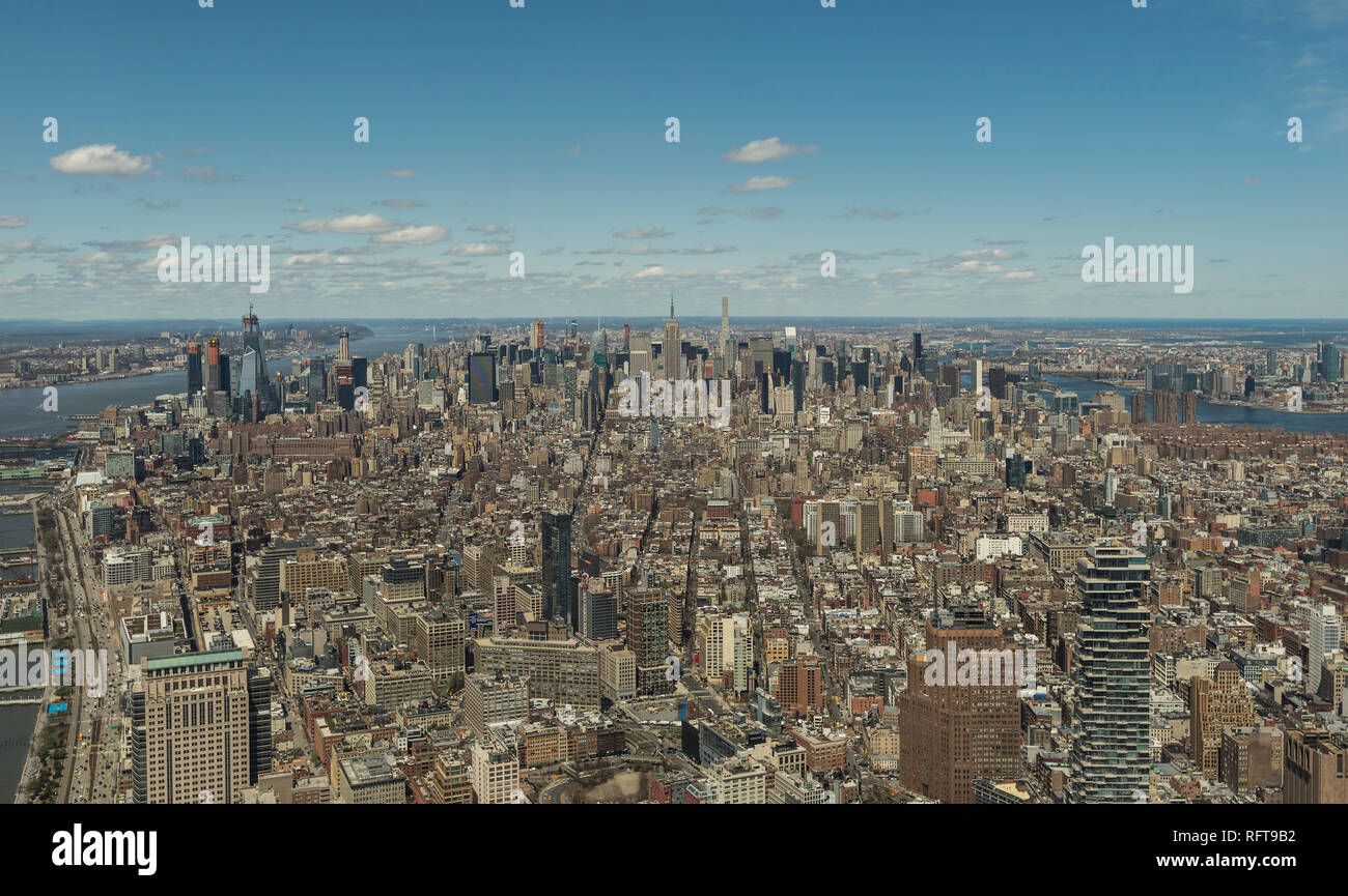 aerial view of manhattan Stock Photo - Alamy