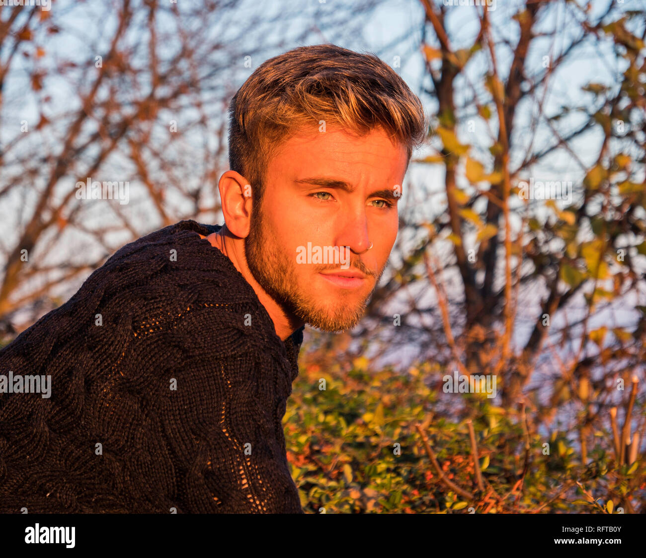 Handsome man outdoor in city hi-res stock photography and images - Alamy