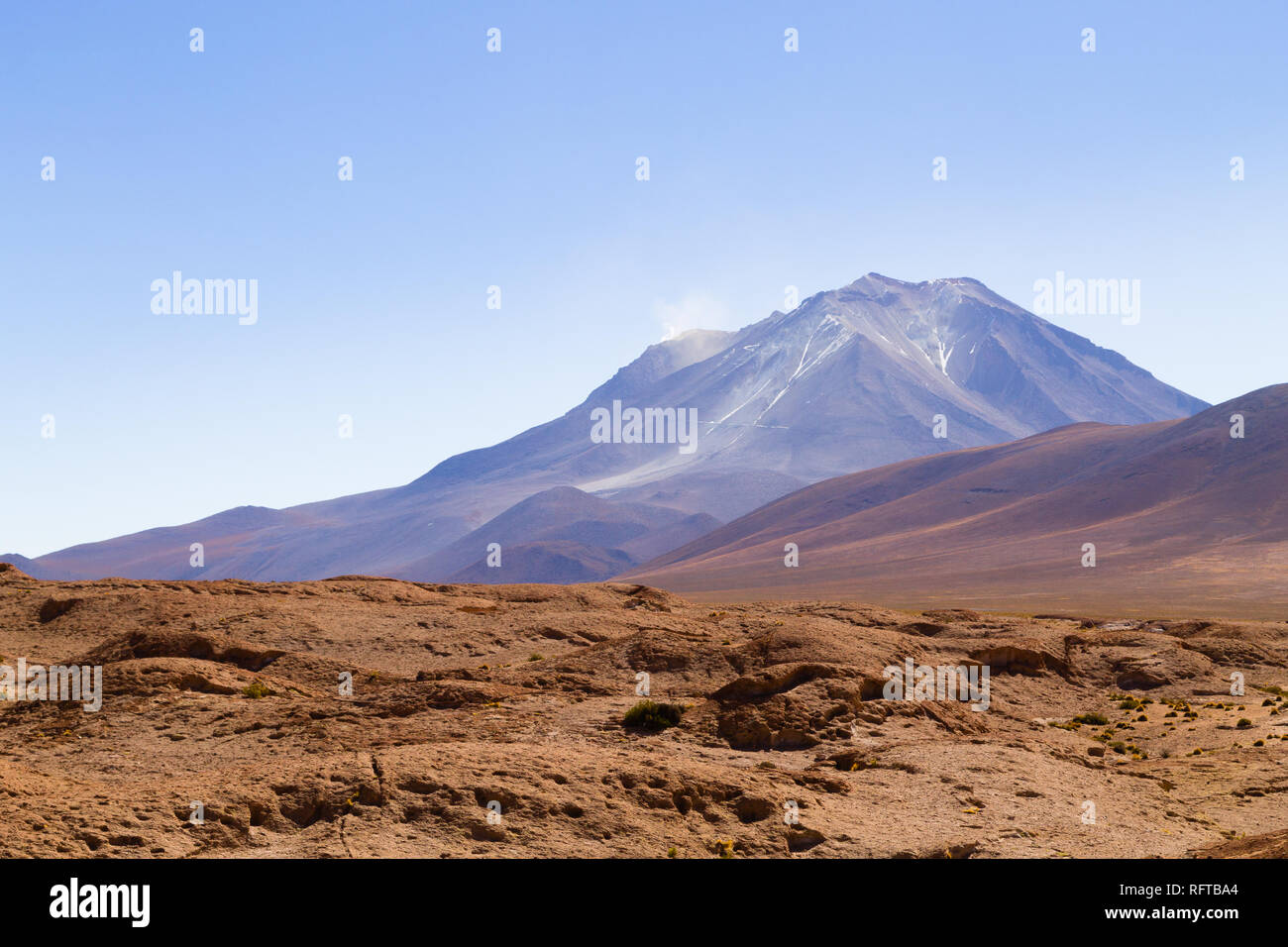 Bolivian mountains landscape,Bolivia.Andean plateau view.Volcano view ...