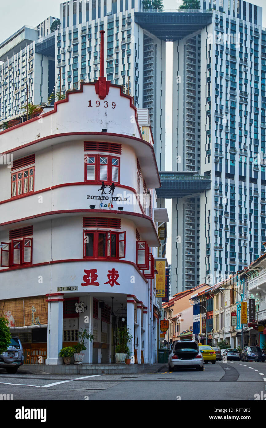 Art deco restaurant Potato Head, Chinatown, Singapore, Southeast Asia ...