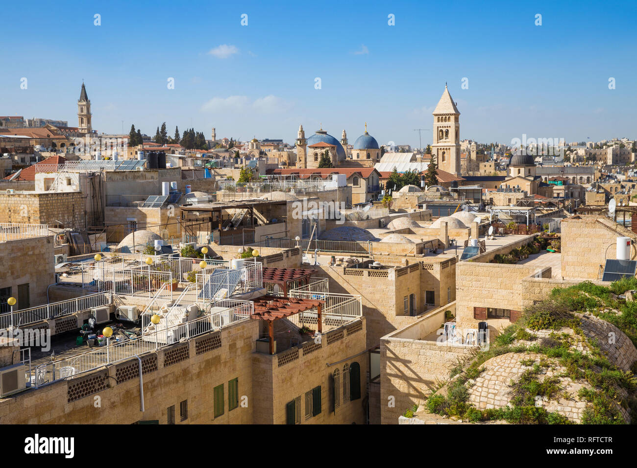 View of Jewish quarter, Old City, UNESCO World Heritage Site, Jerusalem ...