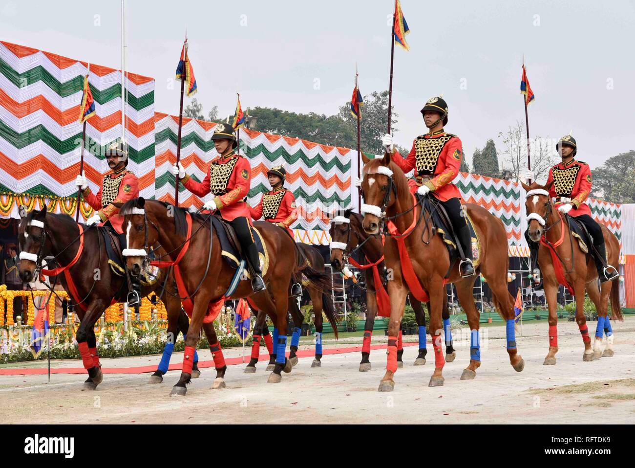 Indian mounted police hi-res stock photography and images - Alamy