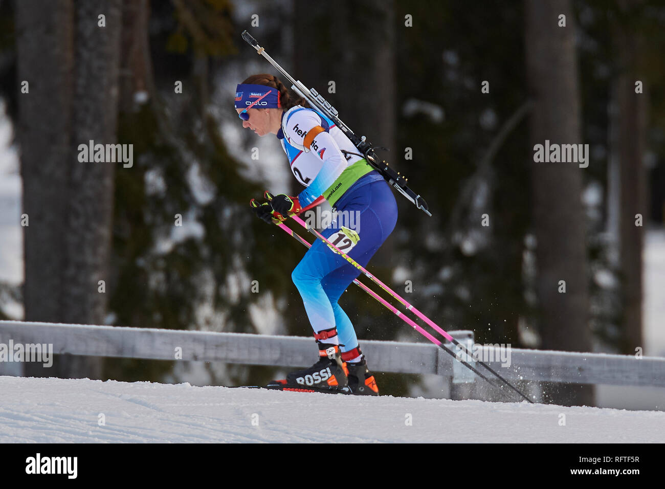 Lenzerheide, Switzerland. 26th Jan, 2019. Selina Gasparin during the ...