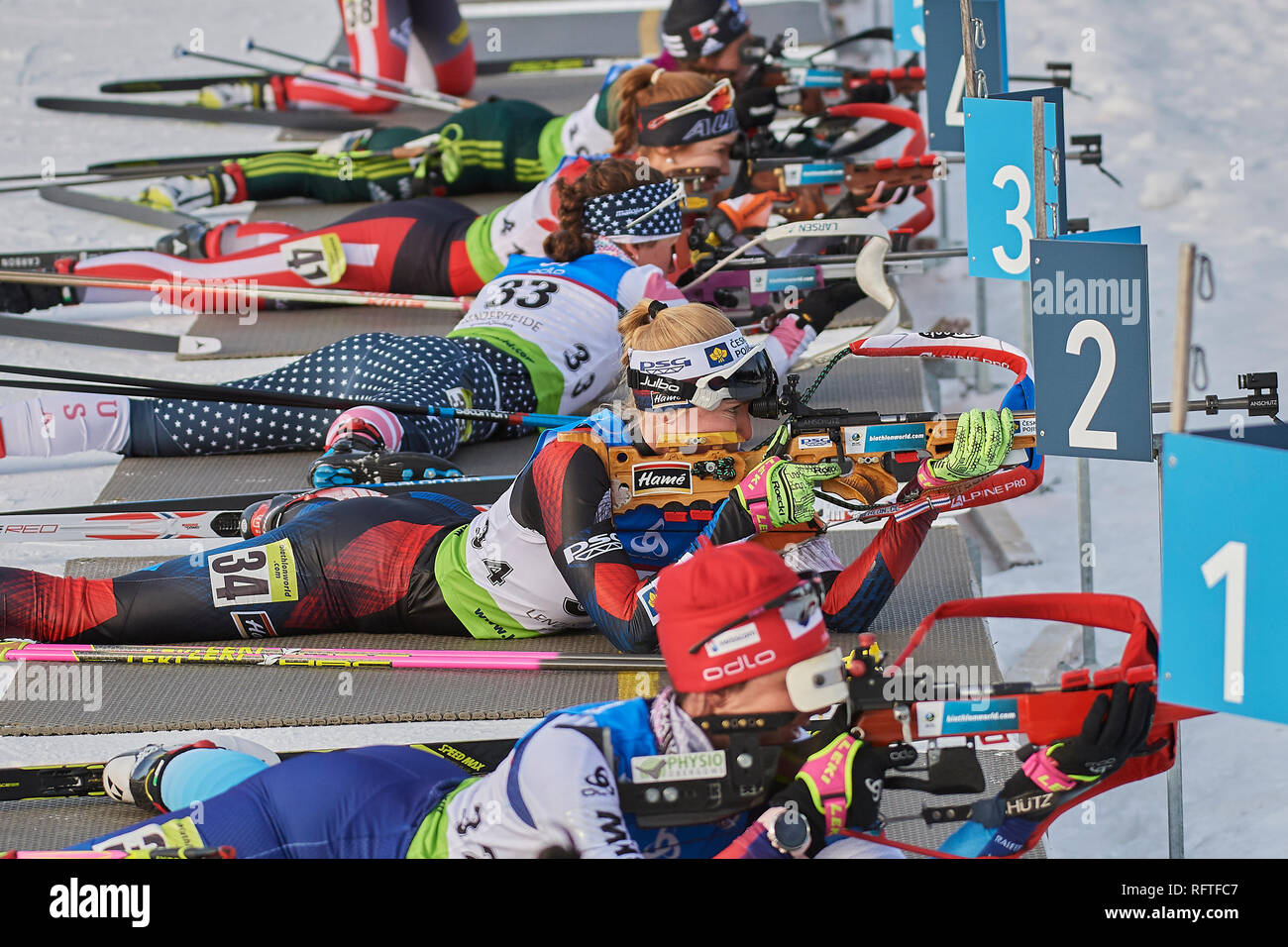 Lenzerheide, Switzerland. 26th Jan, 2019. Anna Tkadlecova during the ...