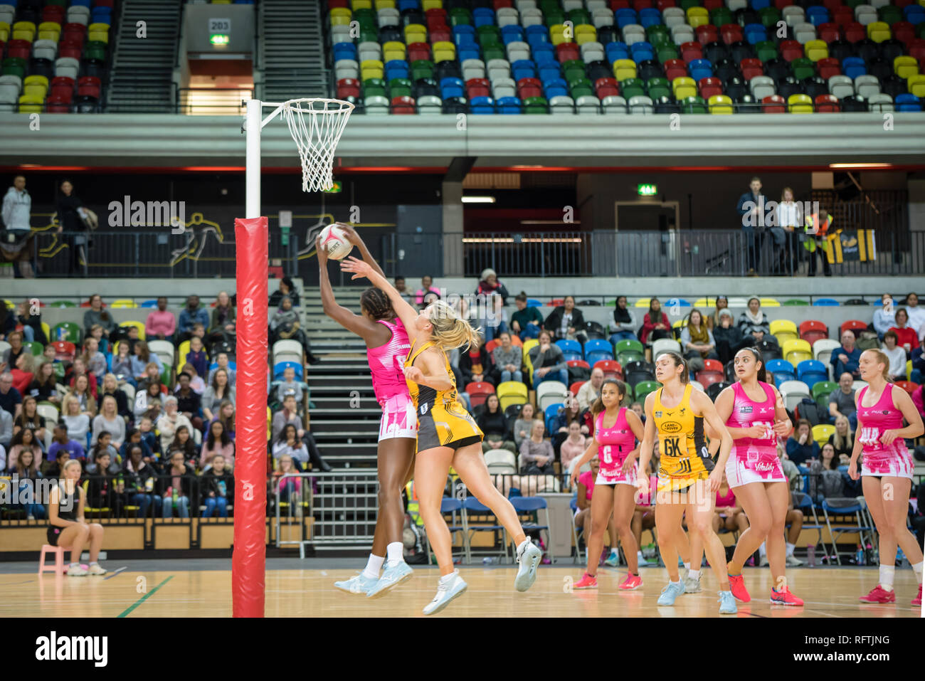 London, UK. 26 January 2019. London Pulse took on Wasp Netball at the ...