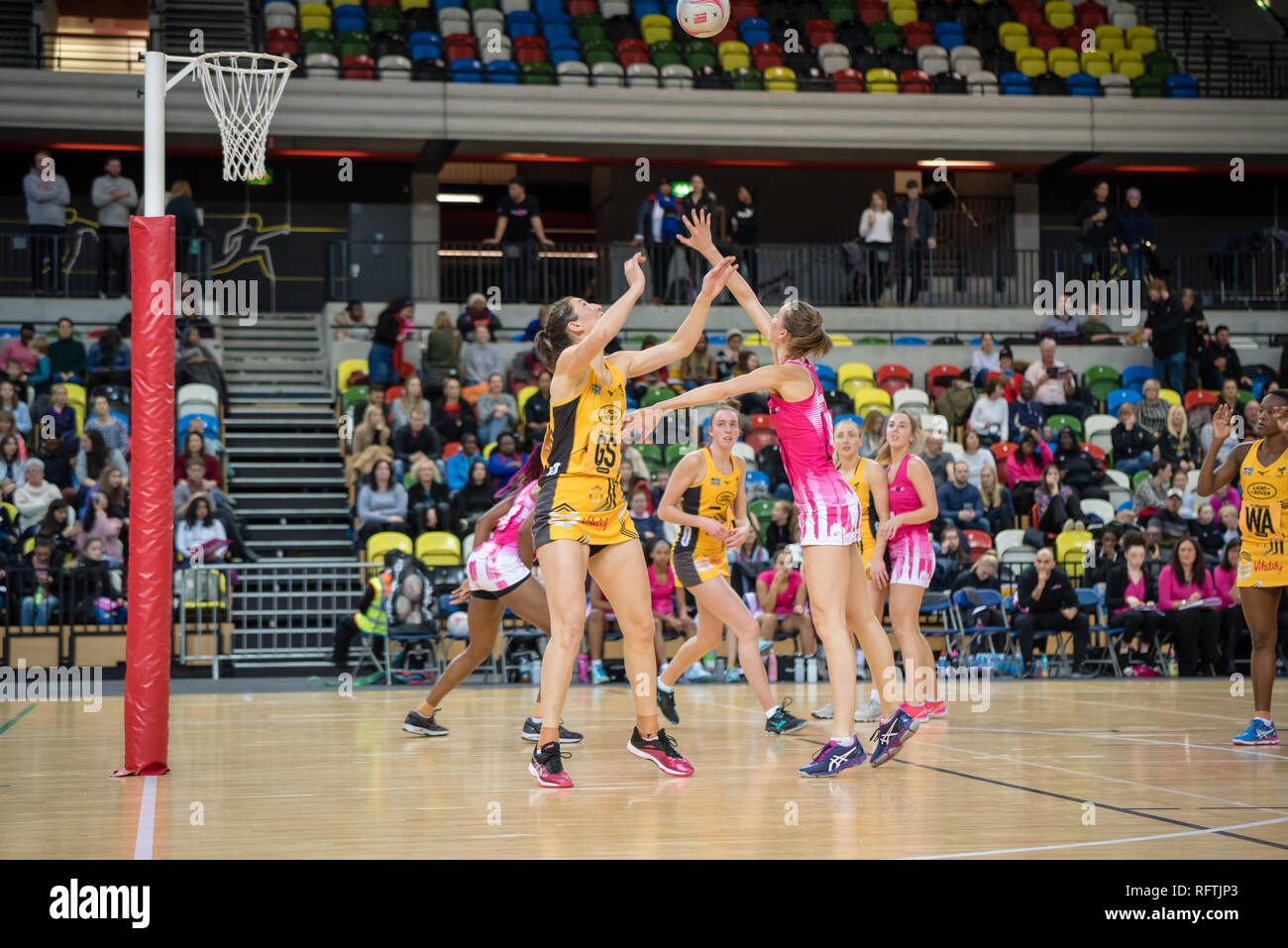 London, UK. 26 January 2019. London Pulse took on Wasp Netball at the ...