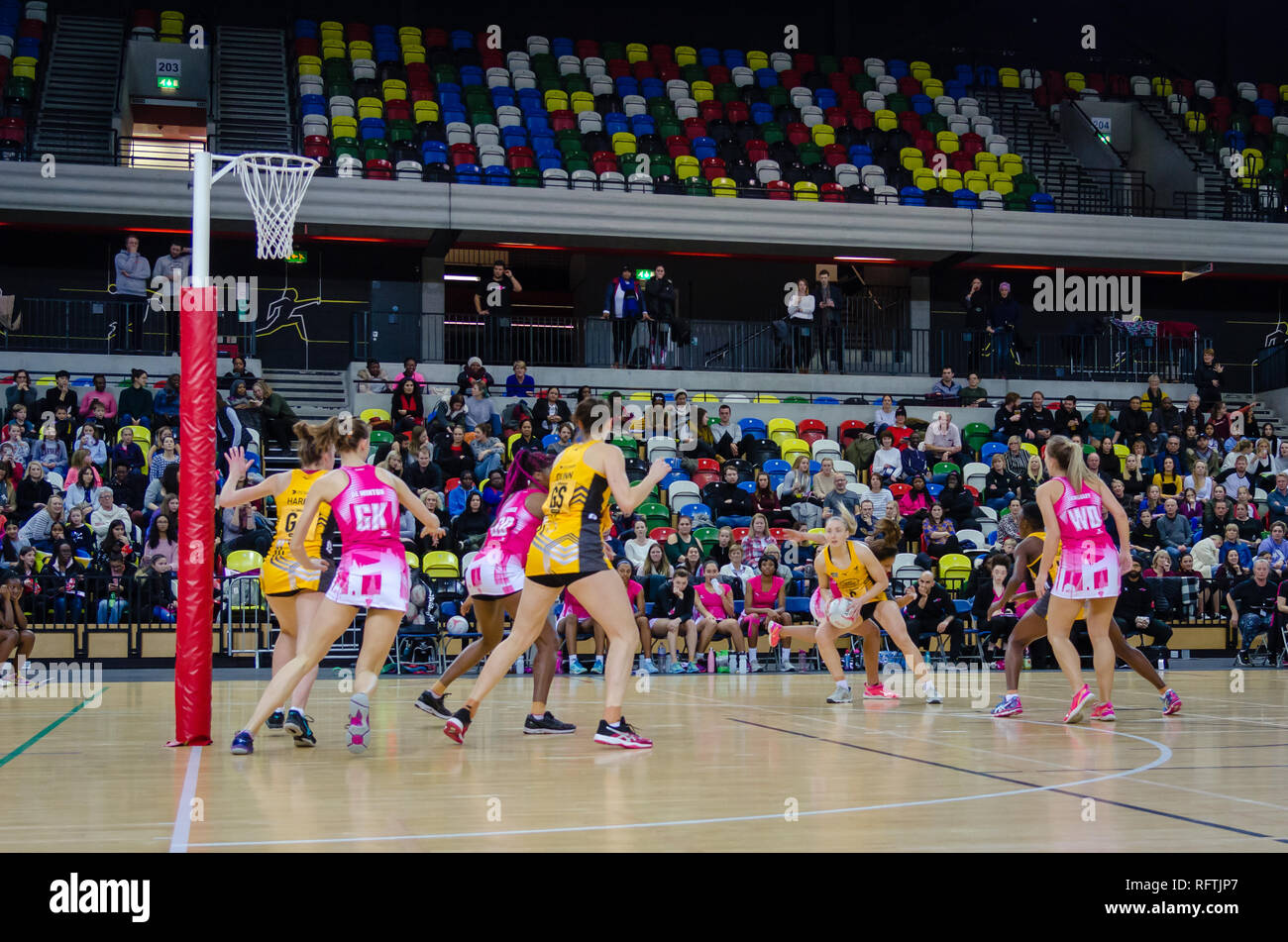 London, UK. 26 January 2019. London Pulse took on Wasp Netball at the ...