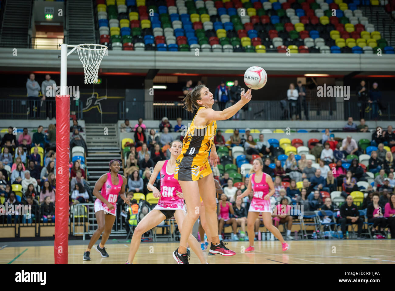 London, UK. 26 January 2019. London Pulse took on Wasp Netball at the ...