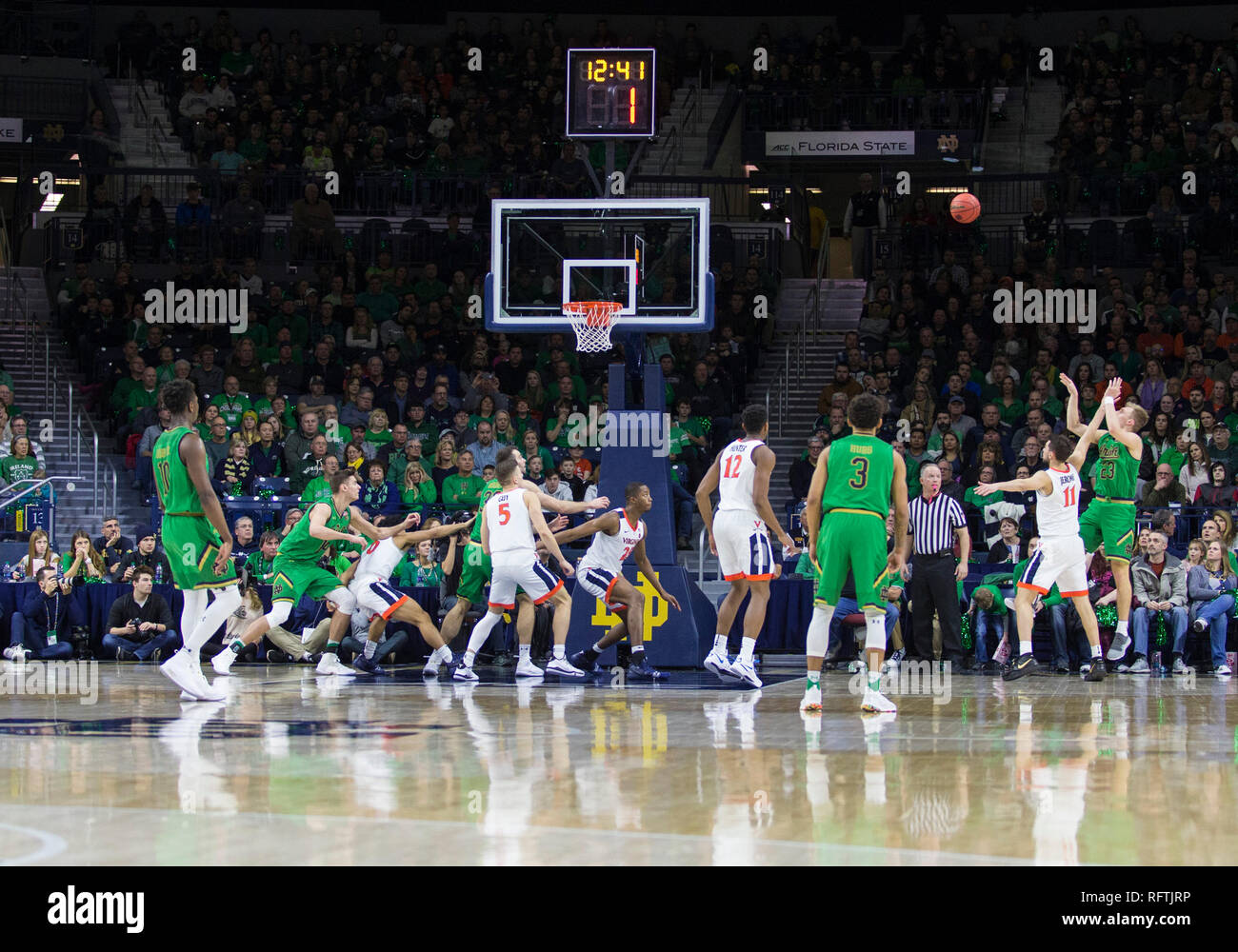 South Bend, Indiana, USA. 26th Jan, 2019. A general view as Notre Dame ...
