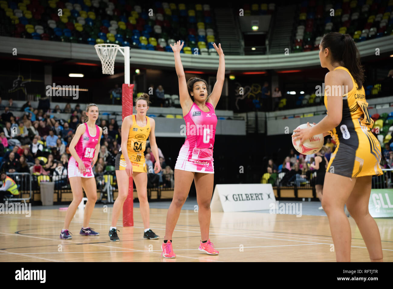 London, UK. 26 January 2019. London Pulse took on Wasp Netball at the ...