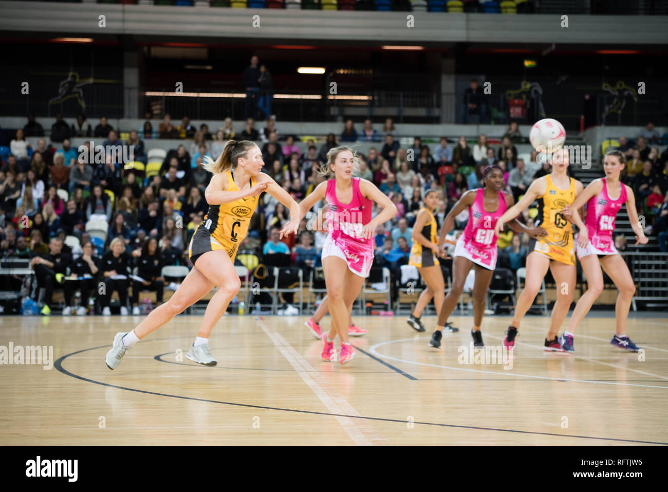 London, UK. 26 January 2019. London Pulse took on Wasp Netball at the ...