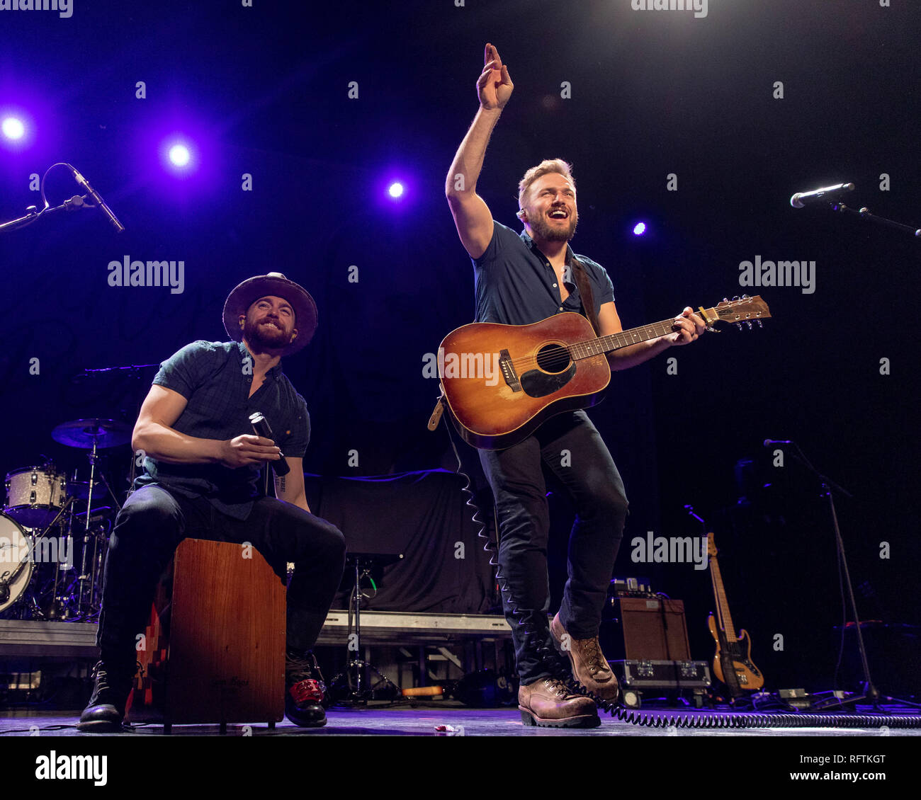 Madison, Wisconsin, USA. 25th Jan, 2019. Country musician LOGAN MIZE ...