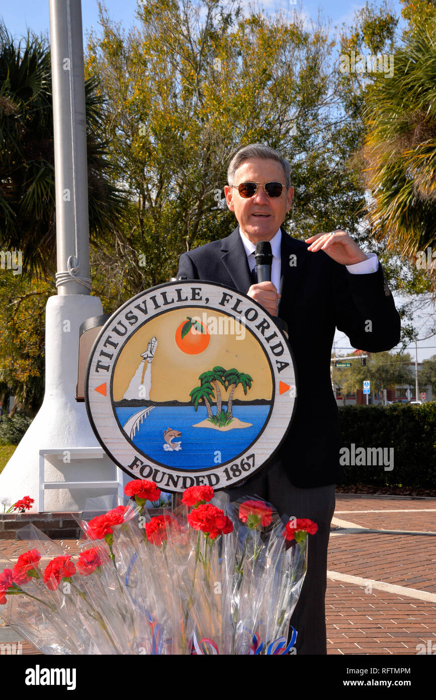 Titusville, Florida. USA. January 26, 2019. NASA’s Kennedy Space Center ...