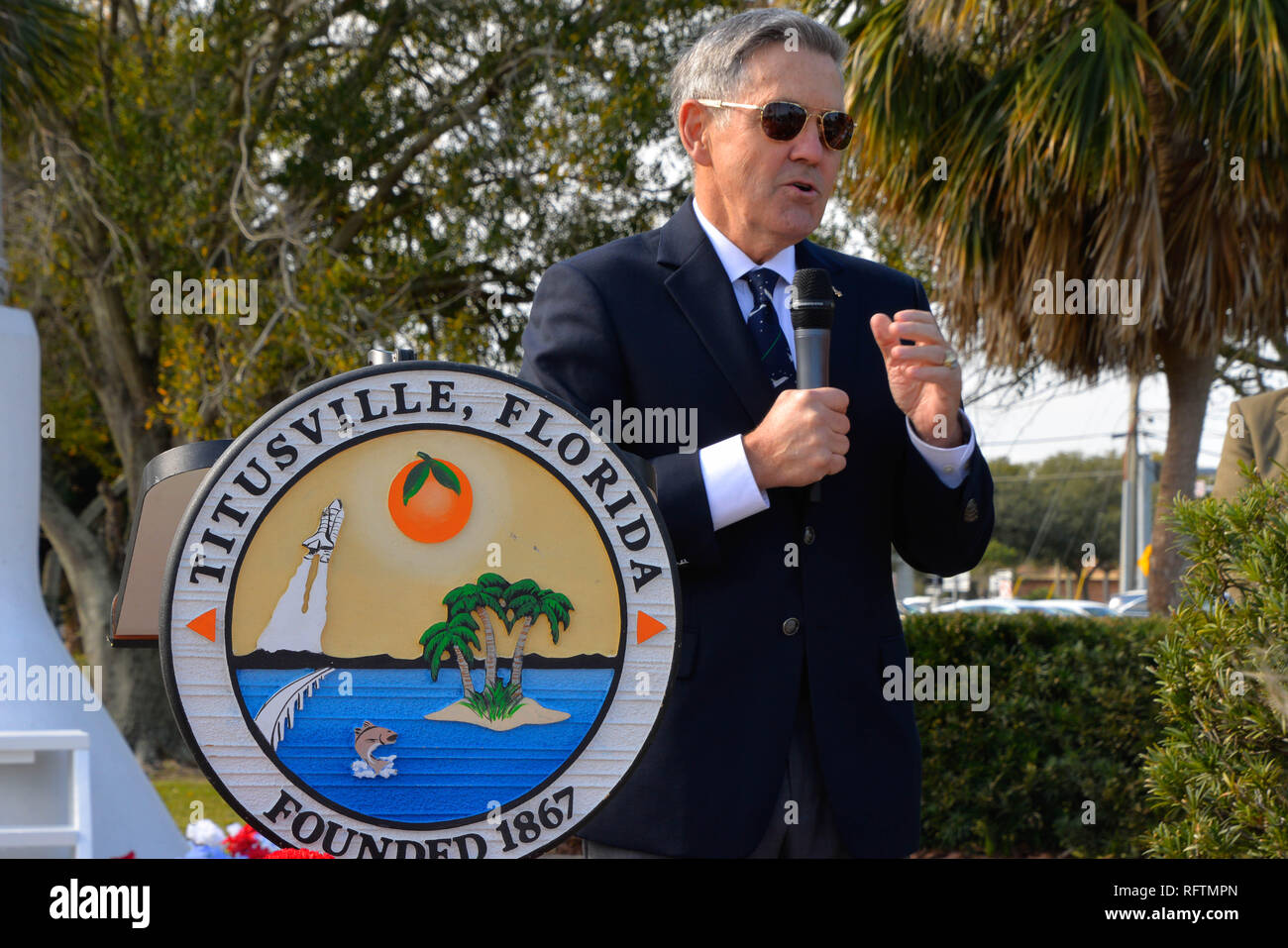 Titusville, Florida. USA. January 26, 2019. NASA’s Kennedy Space Center ...
