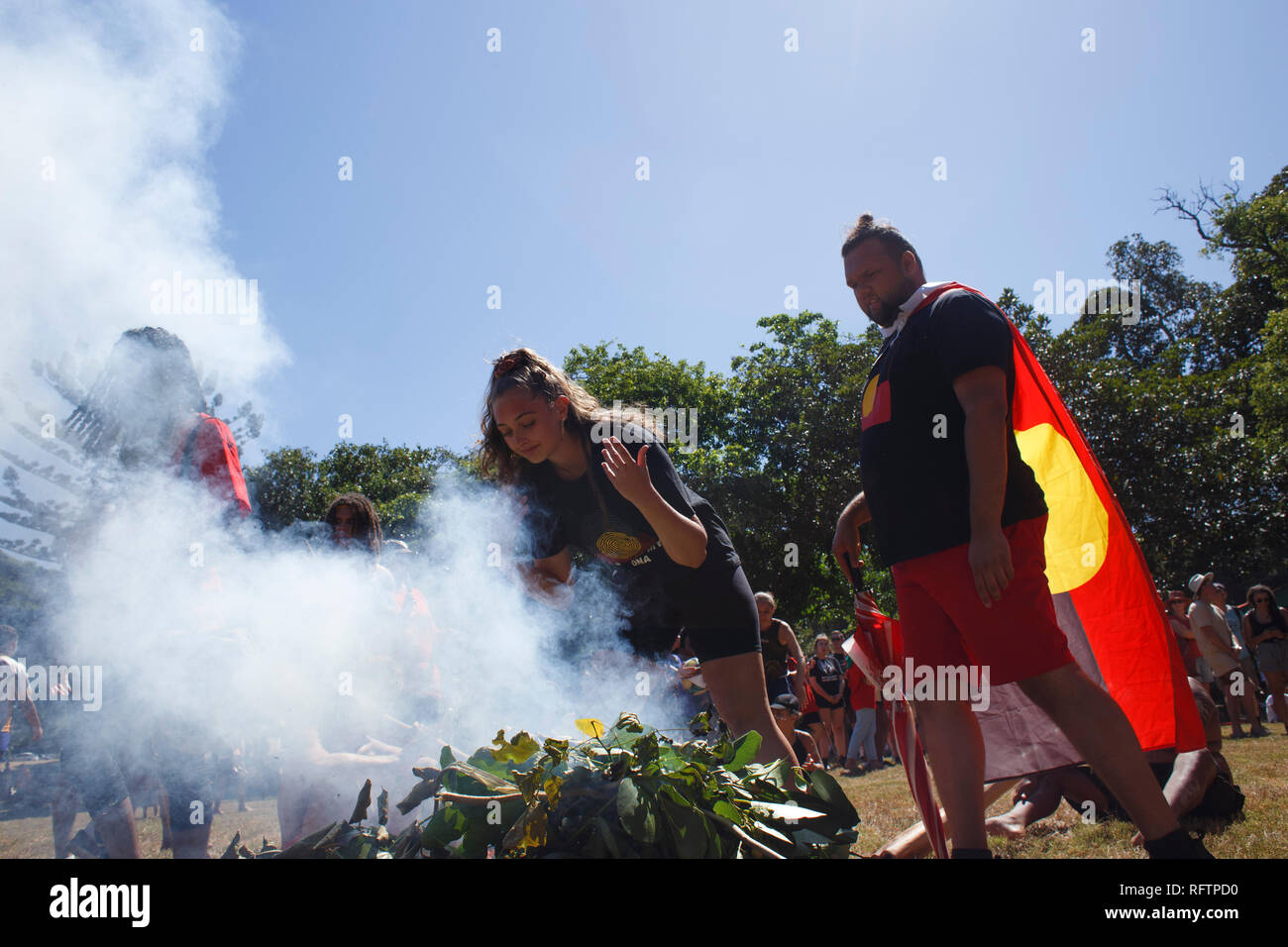 Smoke invasion day australia day hi-res stock photography and images ...