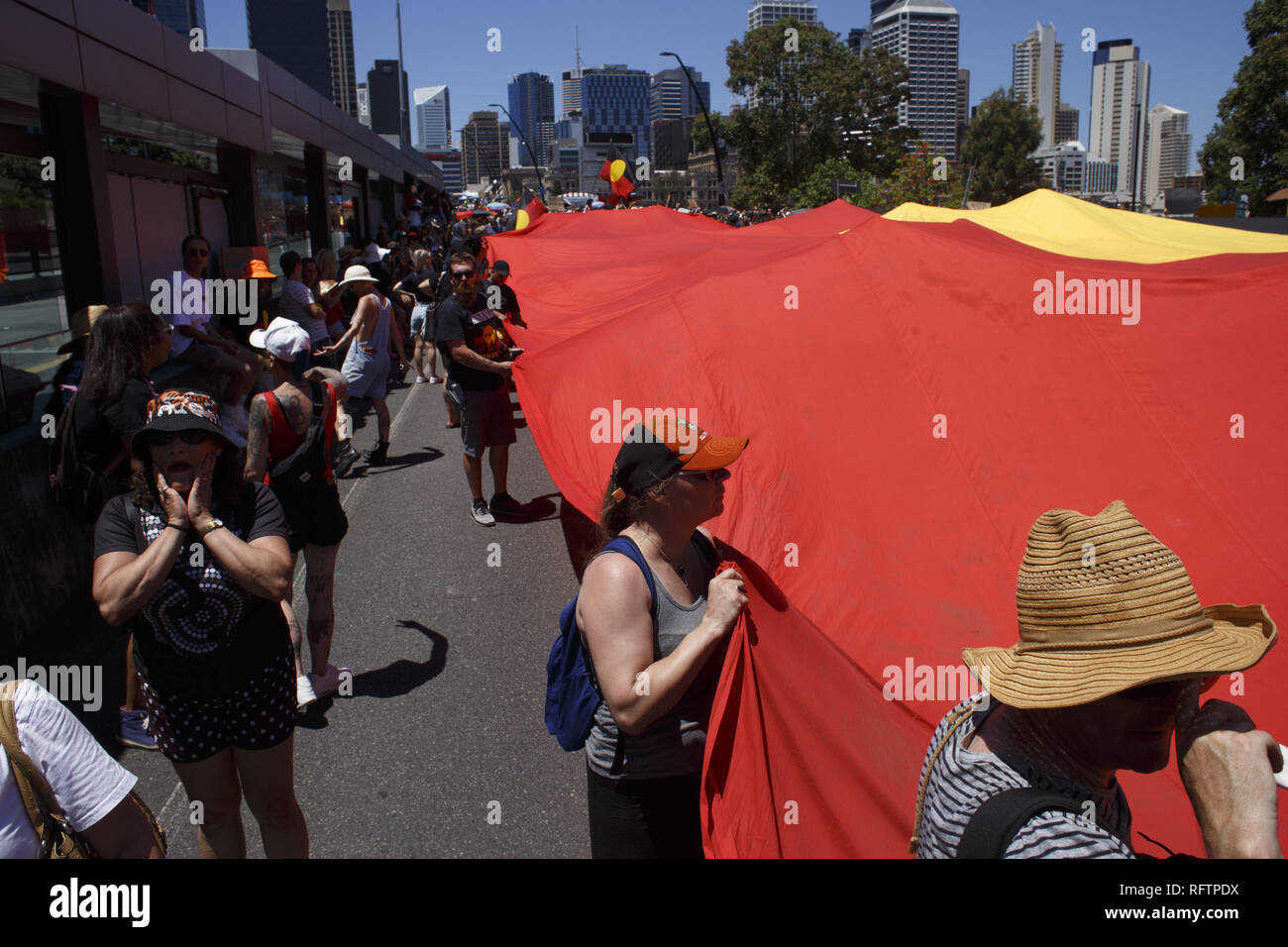 Queensland indigenous flag hi-res stock photography and images - Alamy