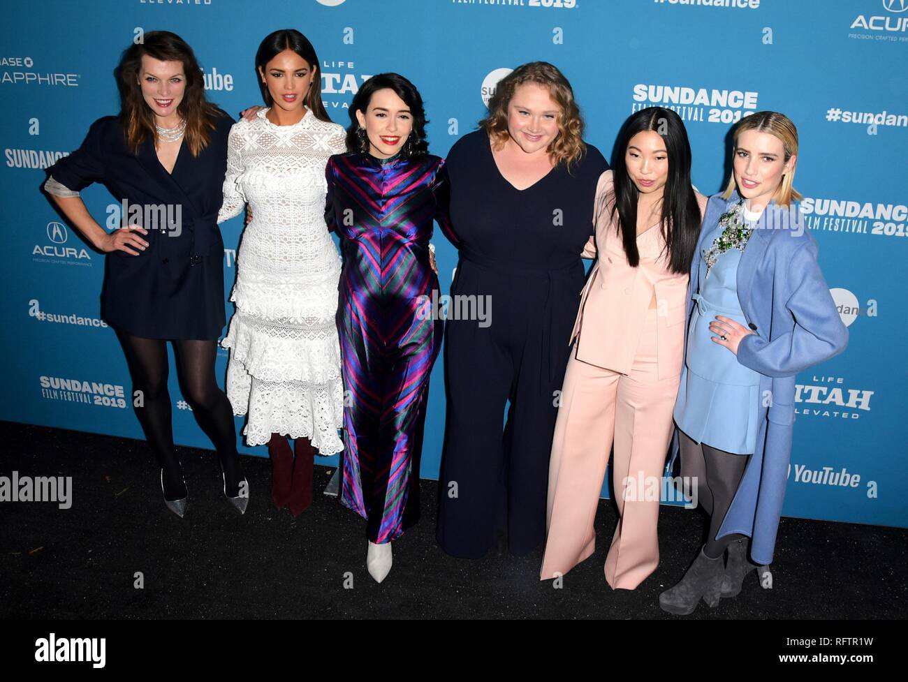 Park City, Utah, USA. 26th January, 2019. Milla Jovovich, Eiza Gonzalez ...