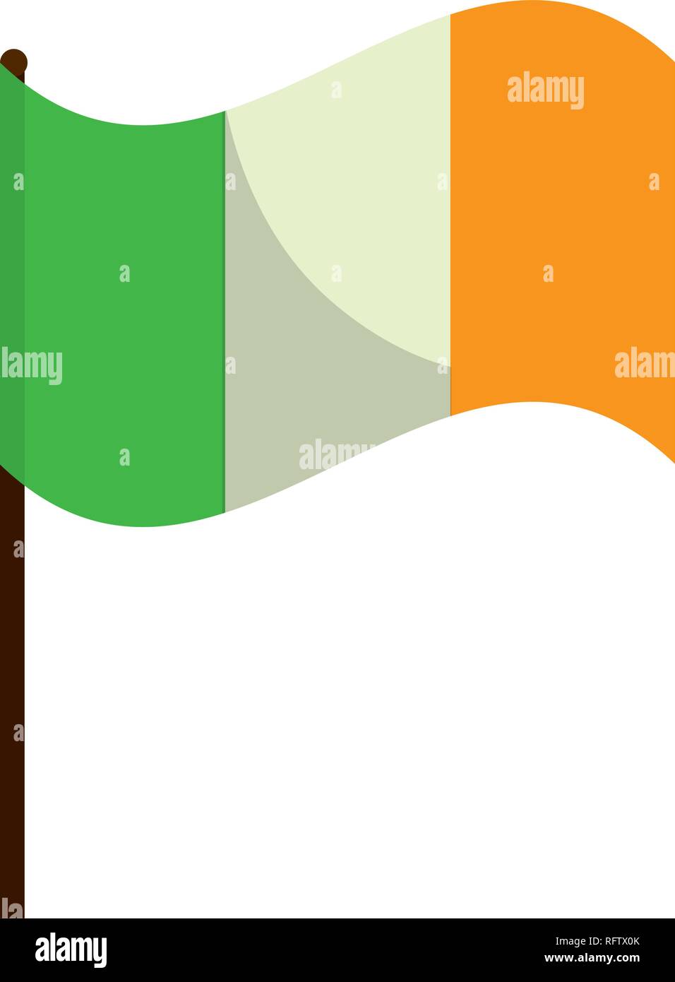 ireland flag cartoon Stock Vector Image & Art - Alamy