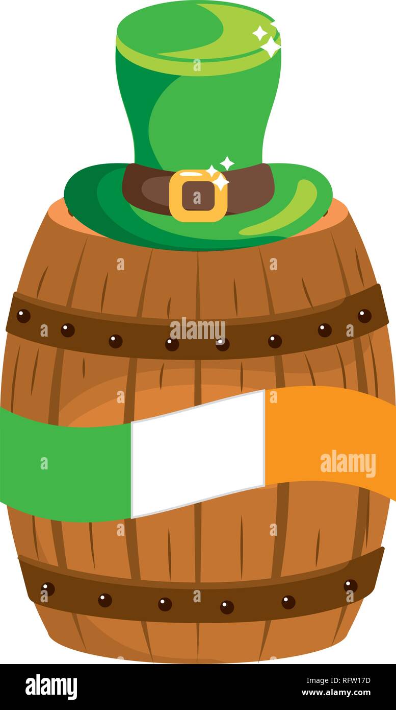 barrel with irish flag Stock Vector Image & Art - Alamy