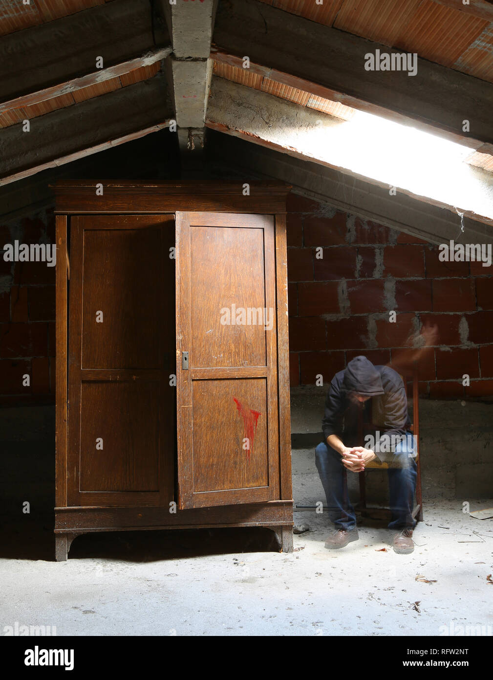 Ghost sitting on chair hi-res stock photography and images - Alamy
