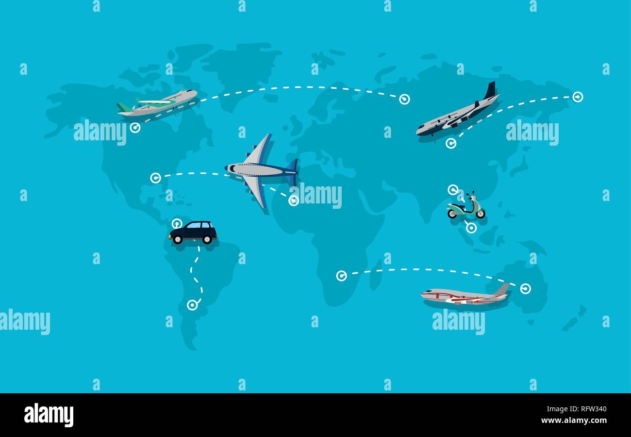 traveling and transport cartoon Stock Vector Image & Art - Alamy
