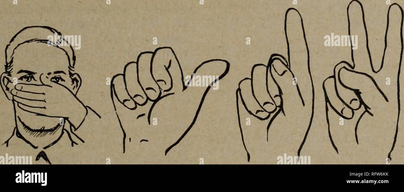 Different hand signals hi-res stock photography and images - Alamy