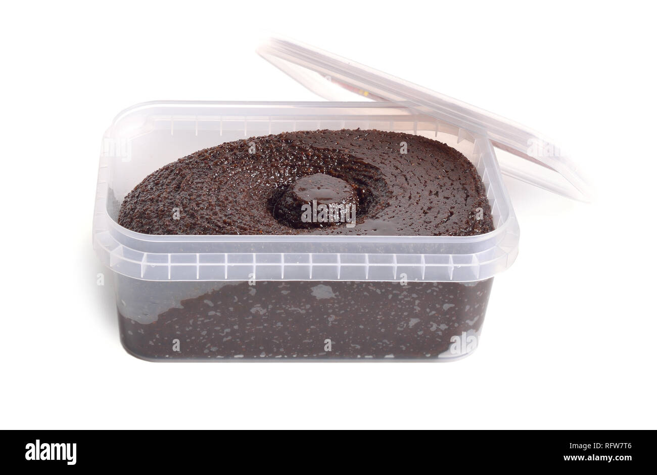 Poppy seed paste isolated on white background Stock Photo - Alamy