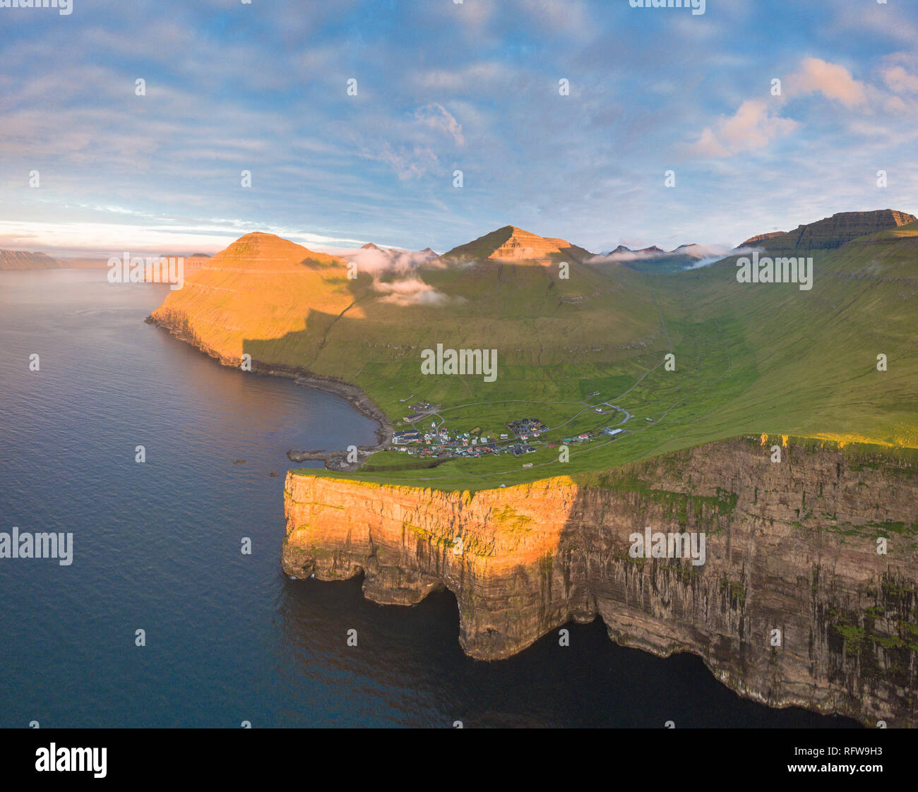 Faroe islands denmark aerial hi-res stock photography and images - Alamy