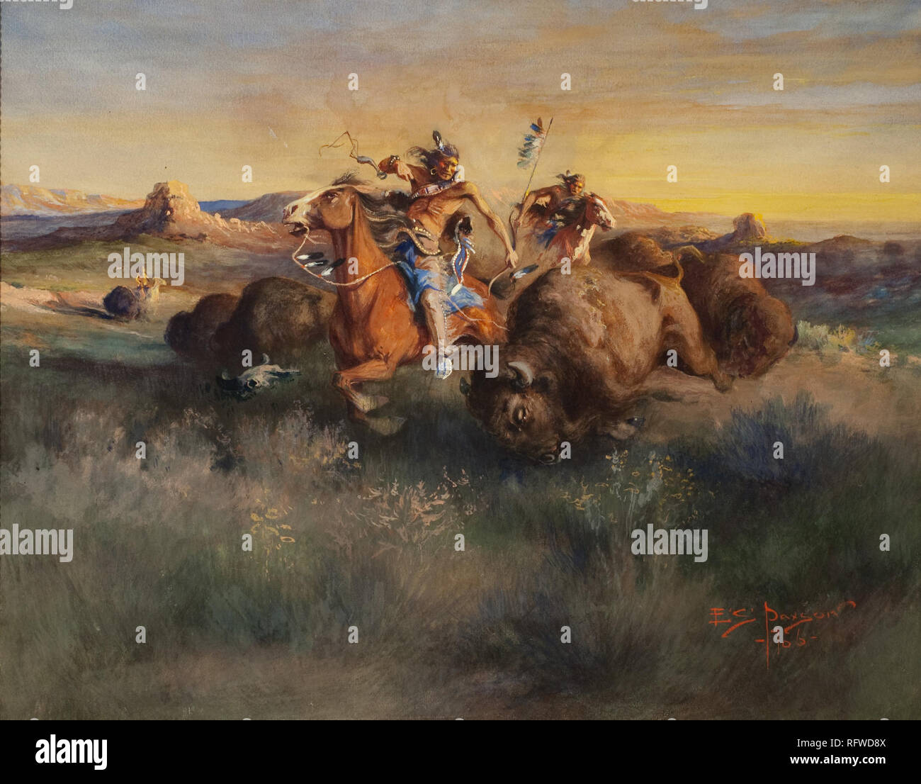 Edgar s paxson hi-res stock photography and images - Alamy