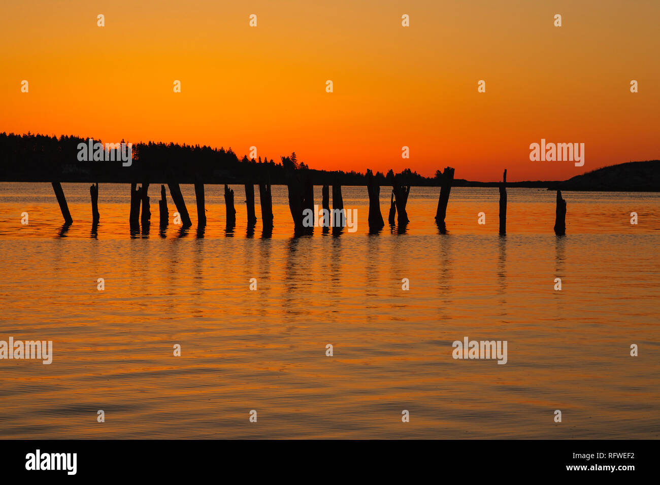 Popham Beach State Park in Phippsburg, Maine USA at sunrise during the ...