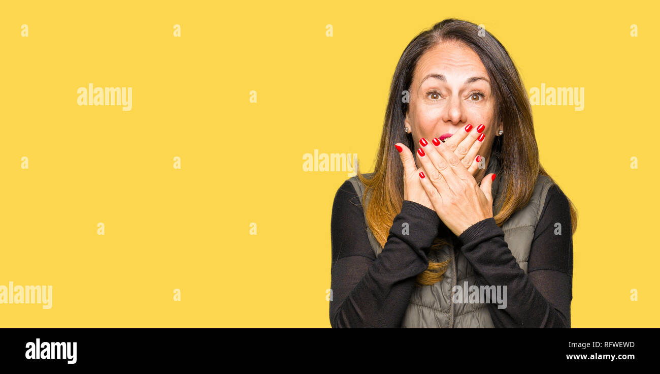 Shocked surprise embarrassed woman full hi-res stock photography and ...