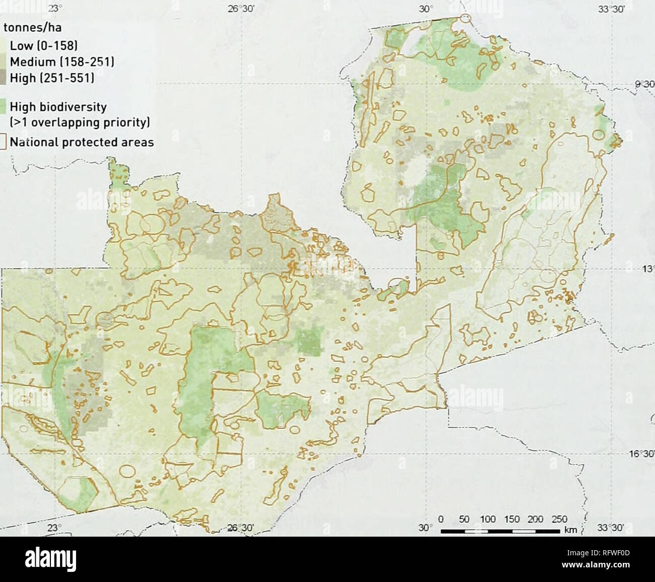 Maps of protected areas hi-res stock photography and images - Alamy