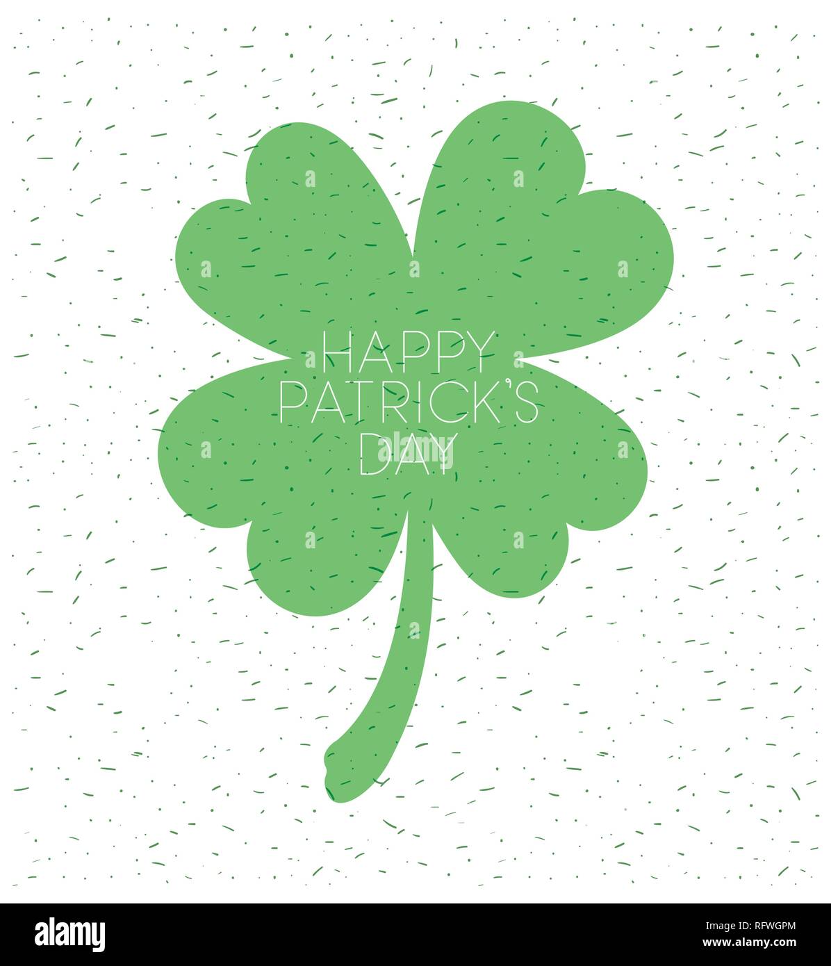 saint patrick clover with hand made font Stock Vector Image & Art - Alamy