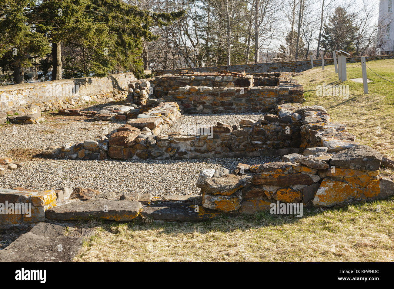 Fort William Henry in the village of New Harbor in the town of Bristol ...